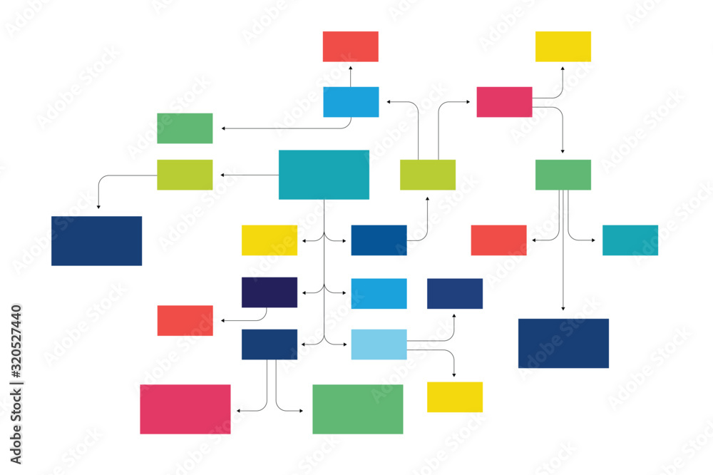 Mind map, flowchart, infographic. Stock Vector | Adobe Stock