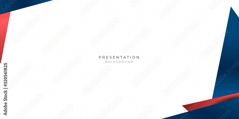 Red blue triangle abstract background for presentation design with dot ...
