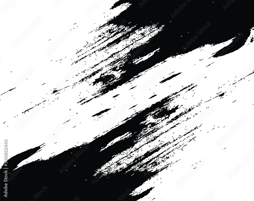 Grunge Black And White Urban Vector Texture Template. Dark Messy Dust ...