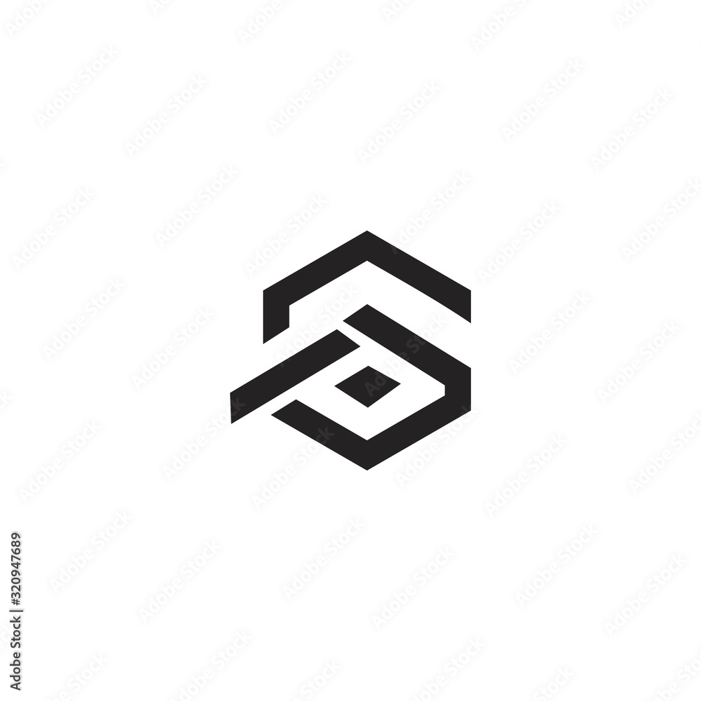 SP Modern Letter Logo Design Stock Vector | Adobe Stock