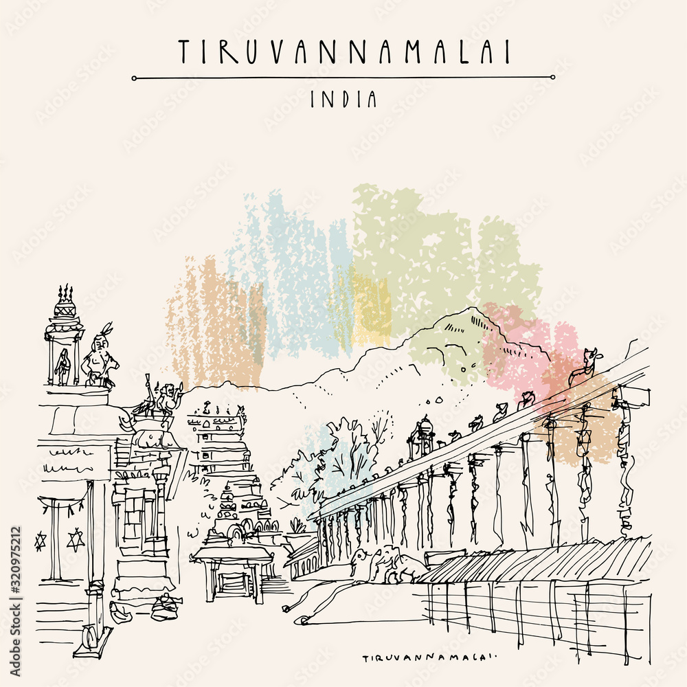 Tiruvannamalai (Tiru), Tamil Nadu, India. Arulmigu Arunachaleswarar ...