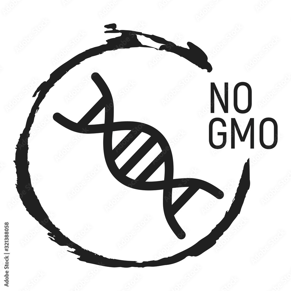 GMO free. Allergen food, products icon and logo. Intolerance and ...