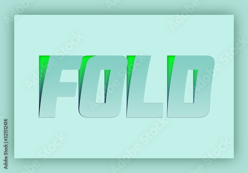 Folding Text Effect Mockup Stock Template | Adobe Stock