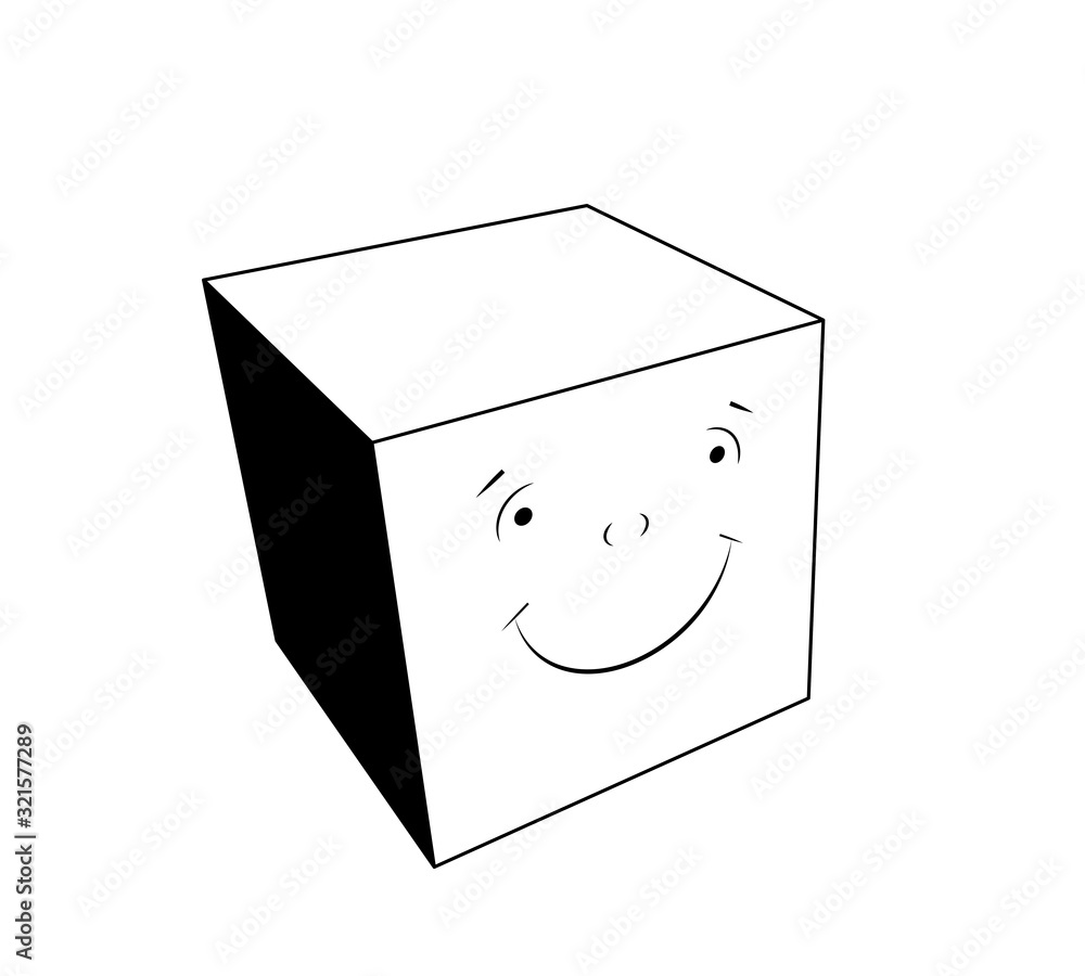 emotions for kids clipart, happy. 3d shapes for kindergarten, cube ...