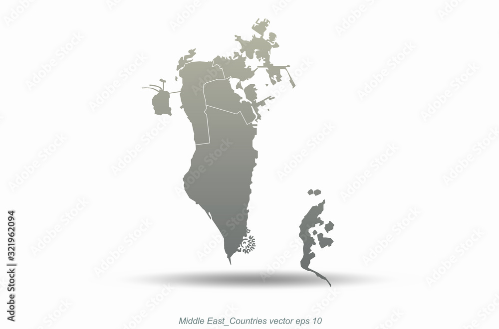 bahrain map. middle east countries map. world map of arab country ...
