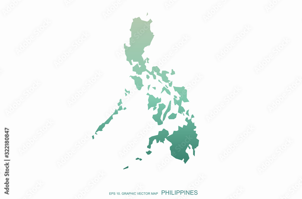 graphic vector map of manila. philippine map. south asia country. Stock ...