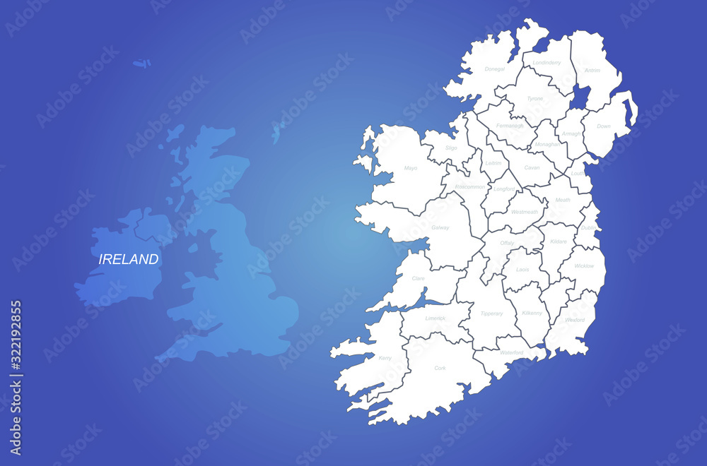 graphic vector of ireland map. infographic ireland map. europe country ... graphic vector of ireland map. infographic ireland map. europe country ...