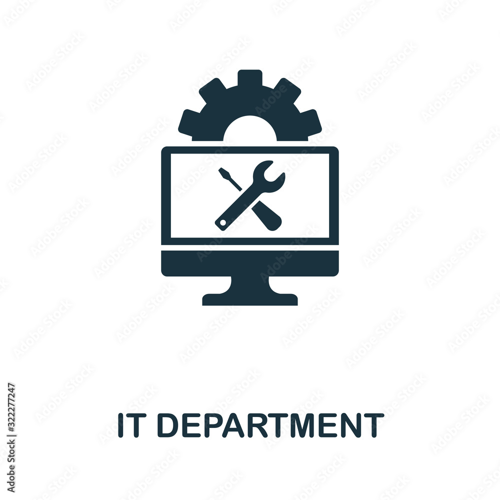 It Department icon. Simple element from data organization collection ...