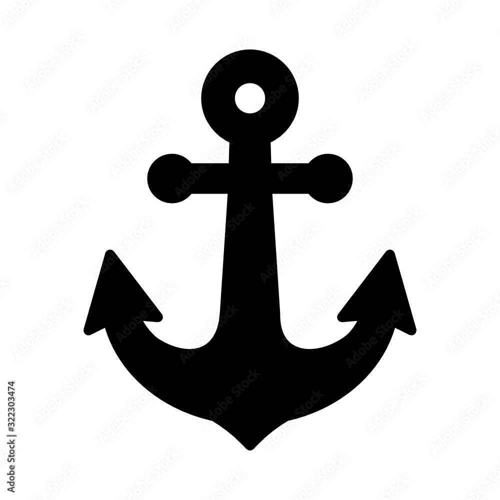 kotwica ikona Stock Vector | Adobe Stock