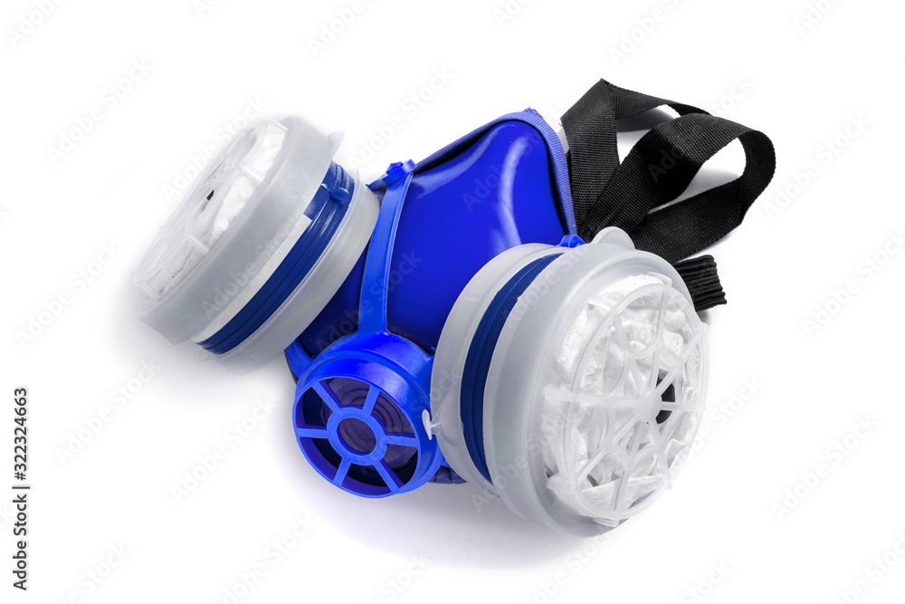 Individual reusable respirator with replaceable filters to protect ...