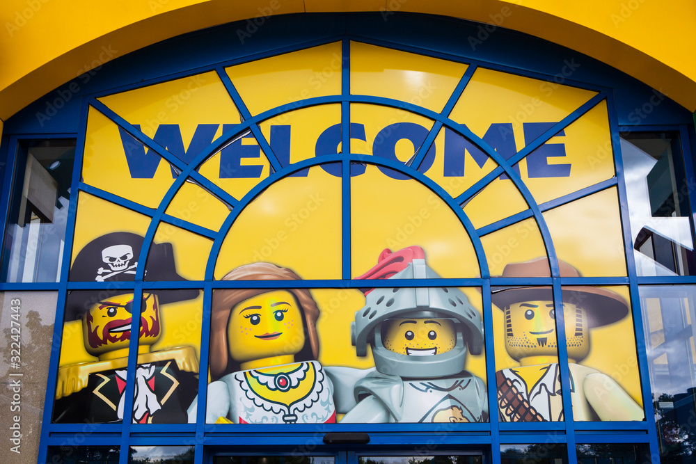 Welcome Sign at Legoland Windsor in the UK Stock Photo | Adobe Stock