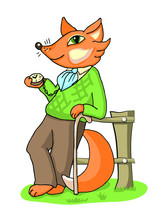 Man And A Fox Free Stock Photo - Public Domain Pictures