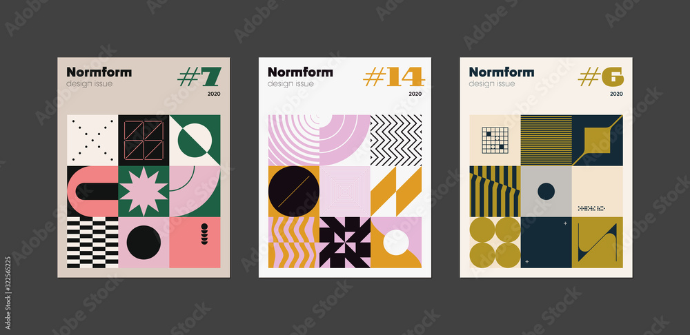 Modernism Design Vector Cover Mockup Stock Vector | Adobe Stock