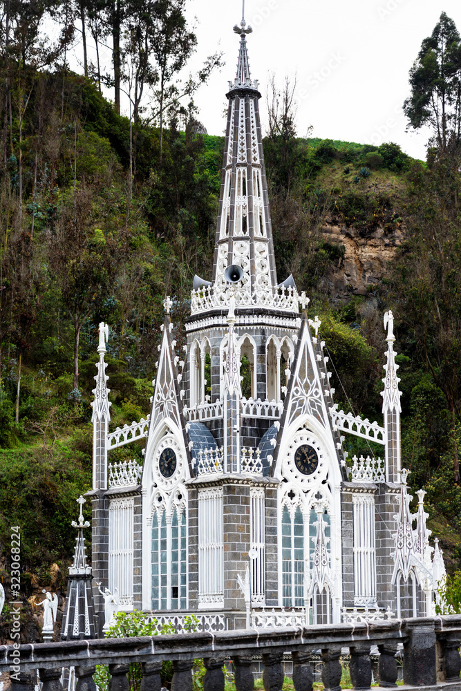 Most beautiful churches in the world. Sanctuary Las Lajas built in ...