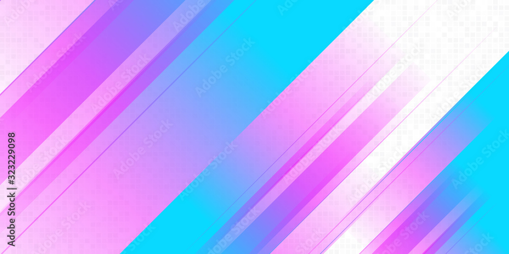 Abstract background blue pink gradient with square pattern and shiny ...