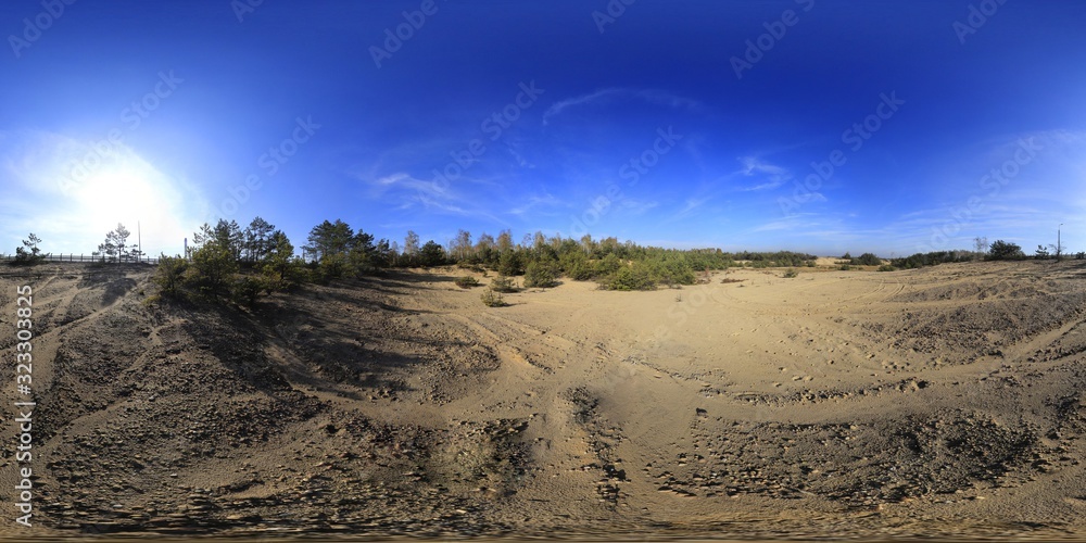 Sand Mine HDRI Panorama Stock Photo | Adobe Stock