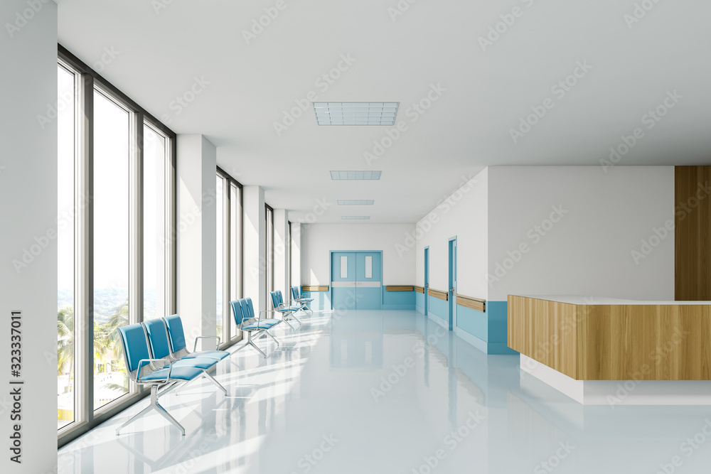Hospital reception desk and waiting room Stock Photo | Adobe Stock