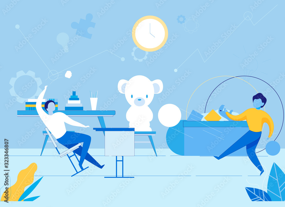 Стоковое векторное изображение «Boys Bullying each other, Behave ...