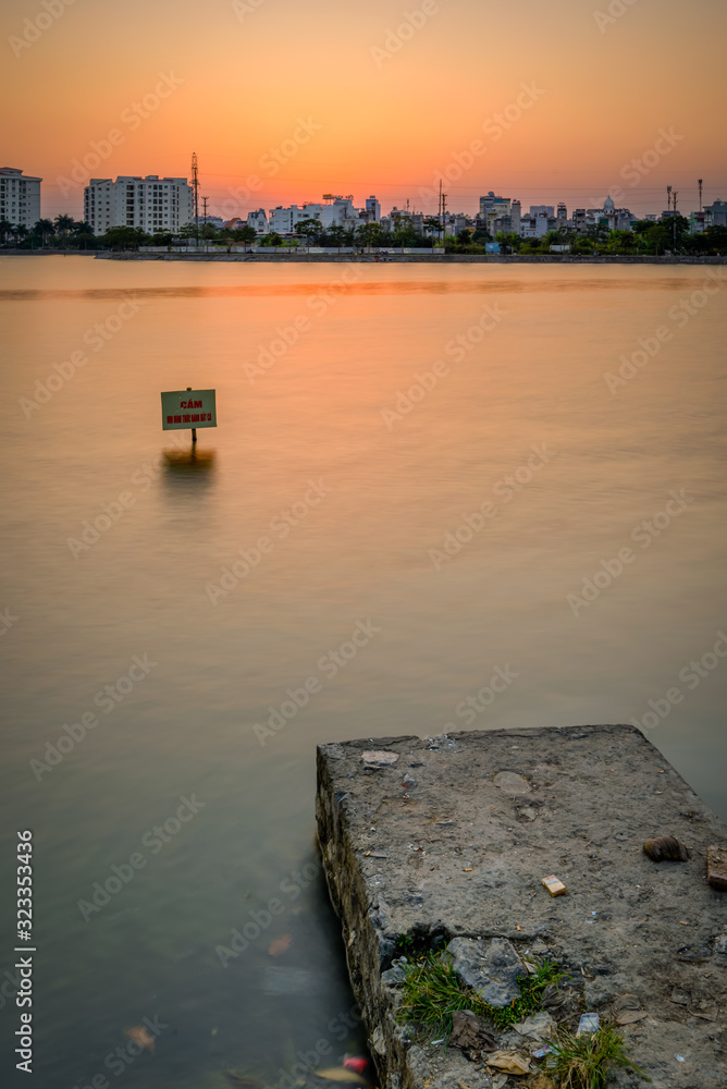 Awakening fast changing city, northern Vietnam, a developing city and ...