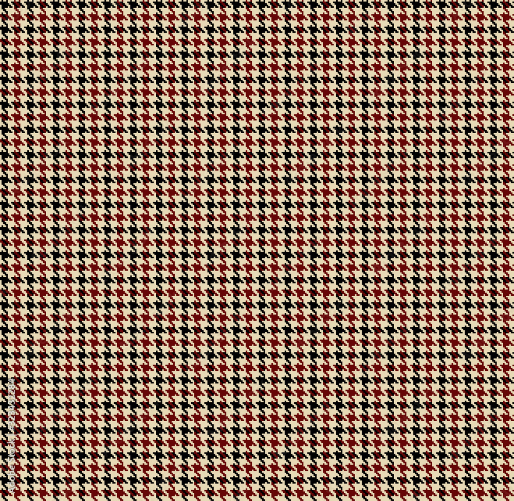 Houndstooth seamless pattern. Brown classical fabric background Stock ...
