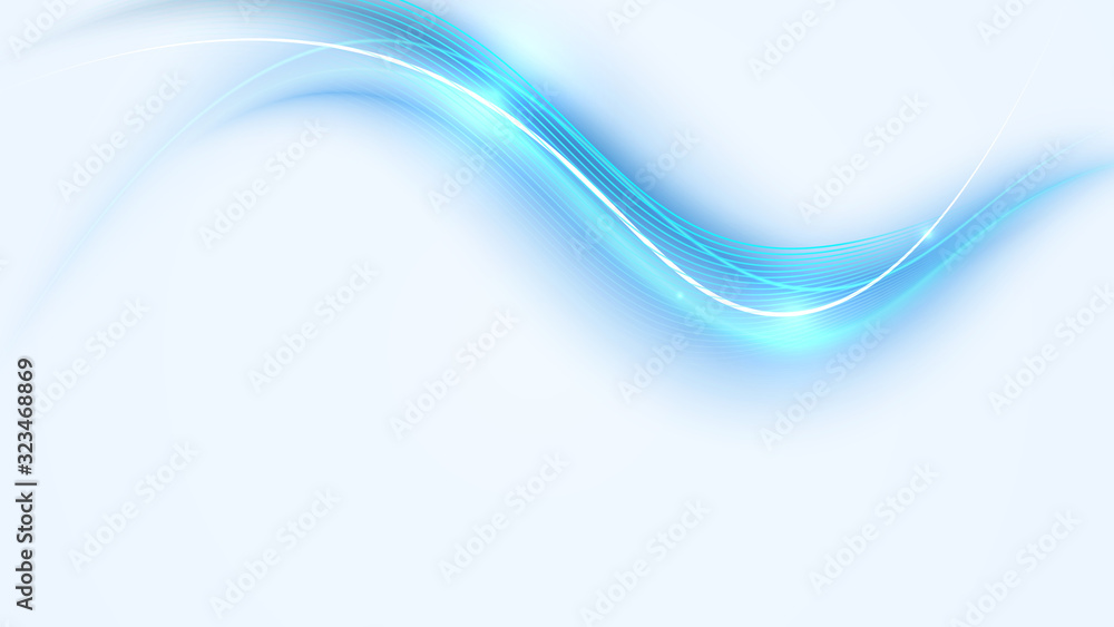 Blue elegant neon water splash Stock Vector | Adobe Stock
