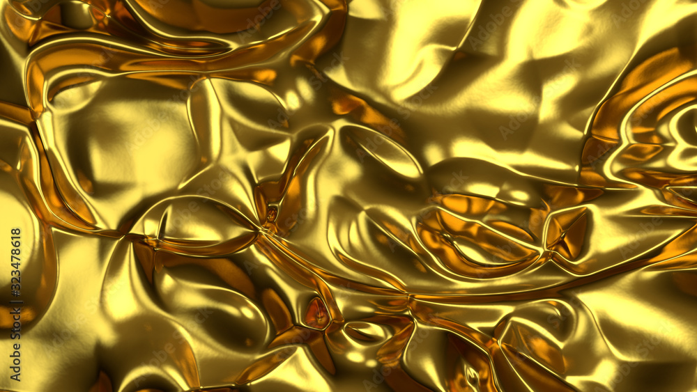 Abstract gold marble texture. Golden wave background. Gold liquid ...