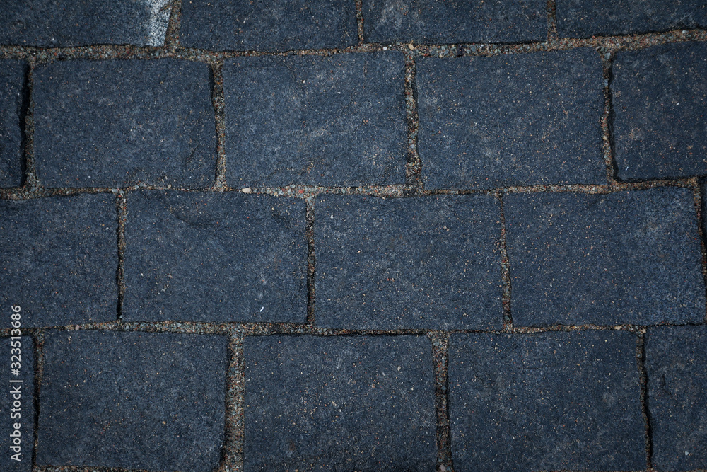 Dark grey stone road texture. Stock Photo | Adobe Stock