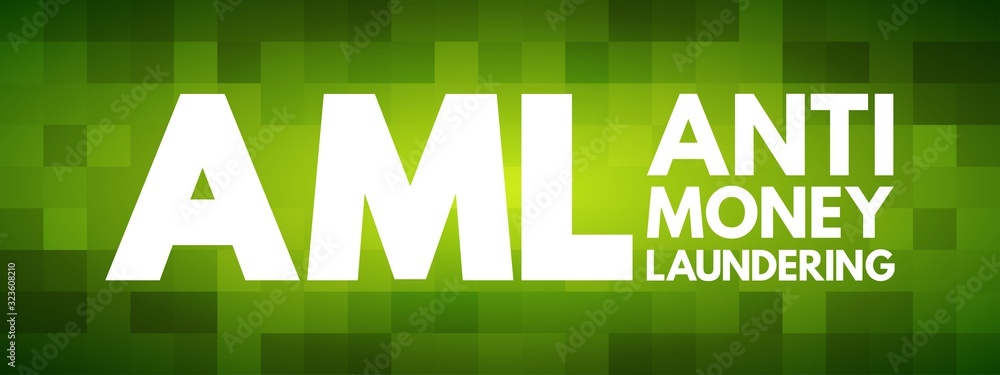 AML - Anti Money Laundering acronym, business concept background 素材庫向量圖 ...
