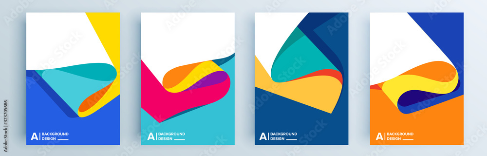 Image vectorielle Stock Modern abstract covers set, minimal covers ...