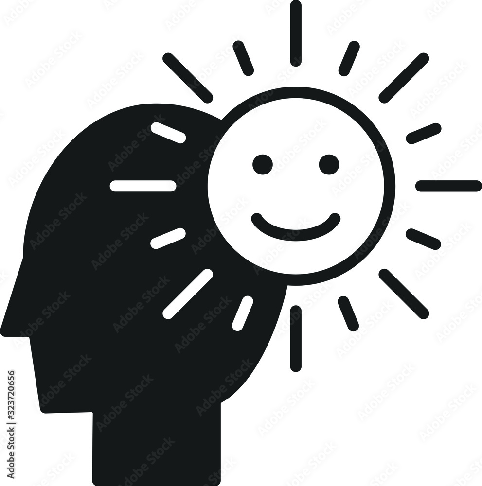 optimism icon Stock Vector | Adobe Stock