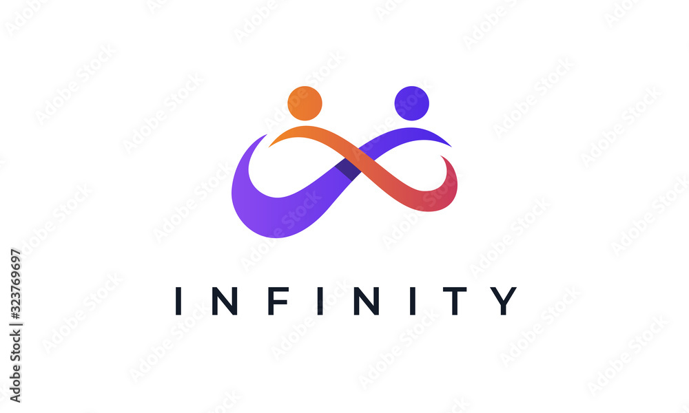 Infinity Fitness Logo Stock Vector | Adobe Stock