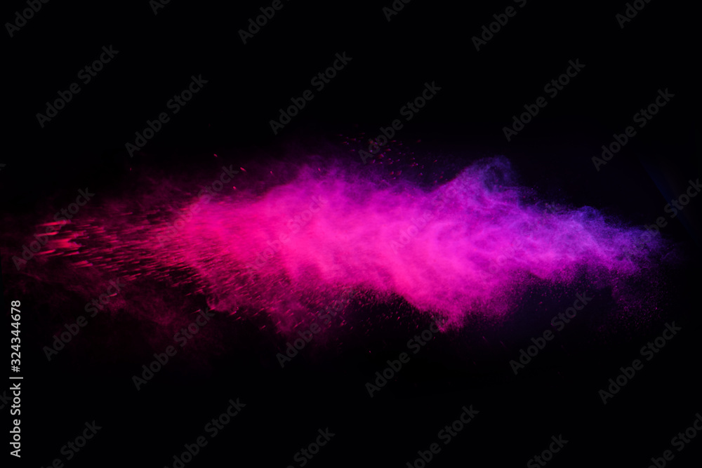Abstract color splash for wallpaper design. Colorful dust explode ...