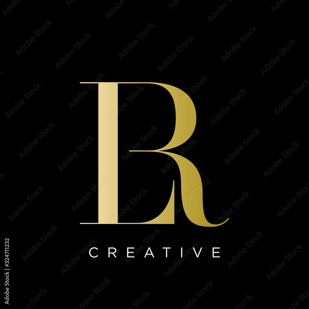 lr logo vector illustration of a symbol Stock Vector | Adobe Stock