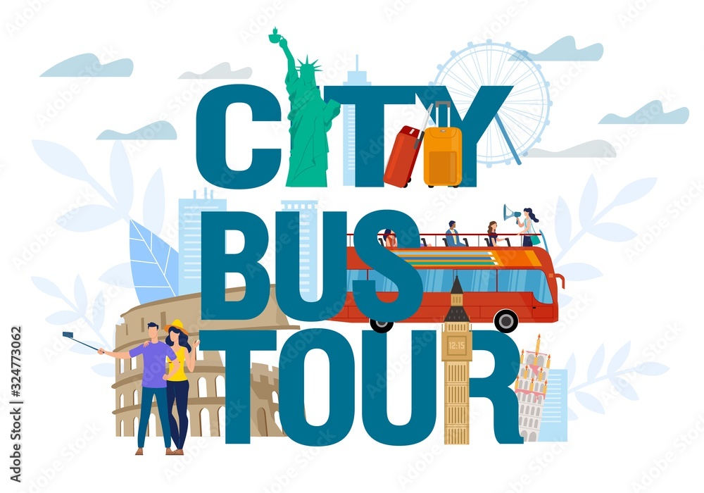 Famous Building Landmark, Sightseeing Attraction, Monument and People ...