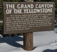 Yellowstone Warning Sign Free Stock Photo - Public Domain Pictures