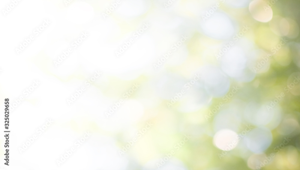 Green leaf background Blurred leaves, circular bokeh, abstract from ...