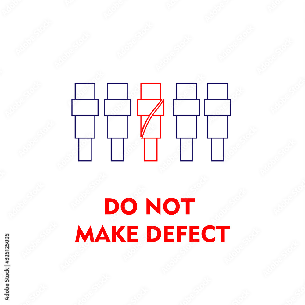 lean manufacturing icon, golden rulls, quality concept. Vector ...