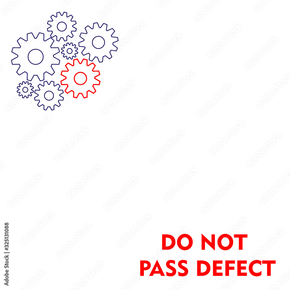 lean manufacturing icon, golden rulls, quality concept. Vector ...