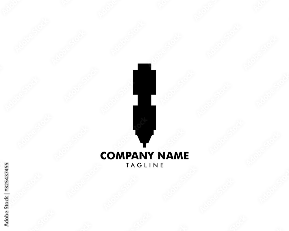 Laser Cutting Machine Logo Design Icon Vector Illustration, CNC Laser ...