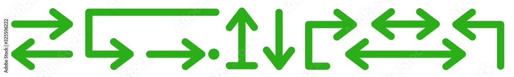 Arrow Icon Green | Arrows | Infographic Illustration | Direction Symbol ...