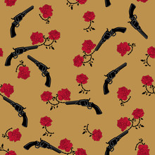 Pistol Shooting Flowers Art Print Free Stock Photo - Public Domain Pictures