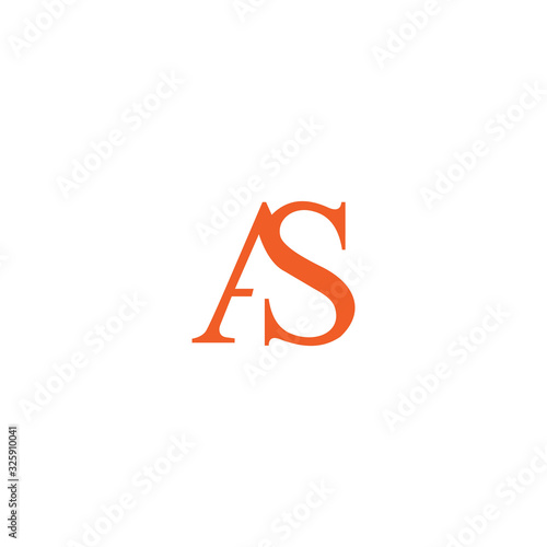 Initial letter as logo or sa logo vector design template - Buy this ...
