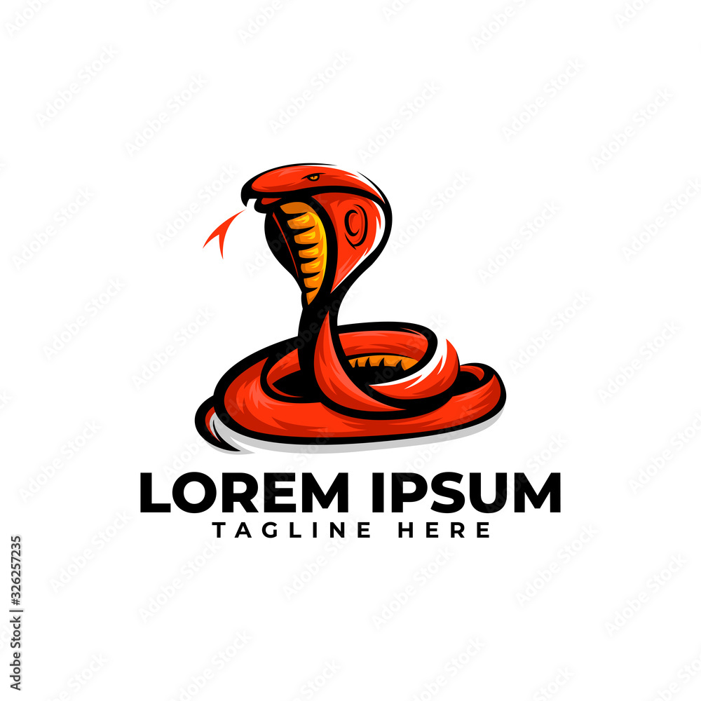Cobra Logo Vector Icon Illustration Stock Vector | Adobe Stock