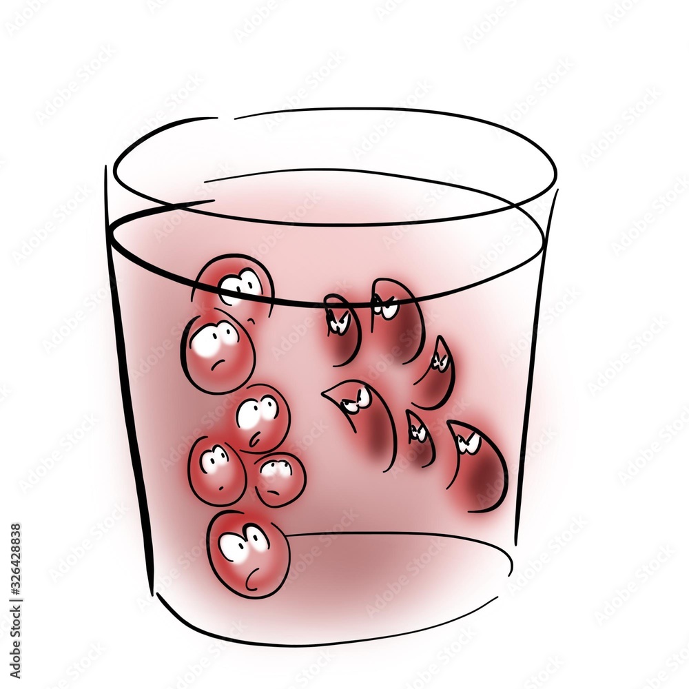Red blood cells and sickle cell disease Stock Illustration | Adobe Stock
