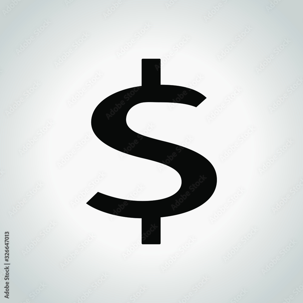Vector de Stock dollar, money, sign, icono, symbol, currency, riqueza ...