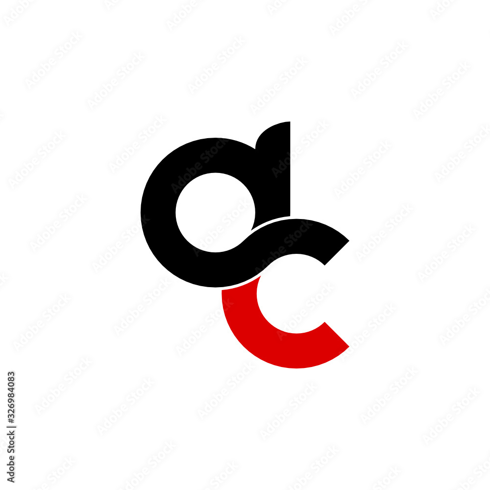 letter DC logo design vector Stock Vector | Adobe Stock