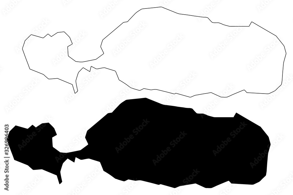 Rotuma Division (Republic of Fiji, Melanesia) map vector illustration ...