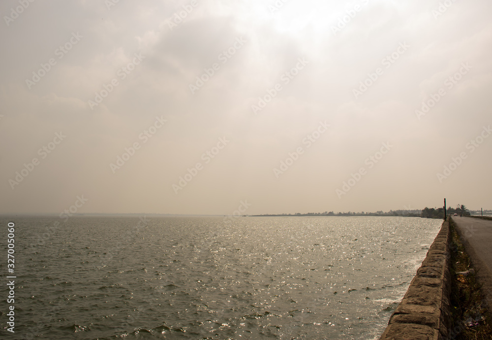 Bhima river with Bhigwan bridge in Maharashtra state of India Stock ...