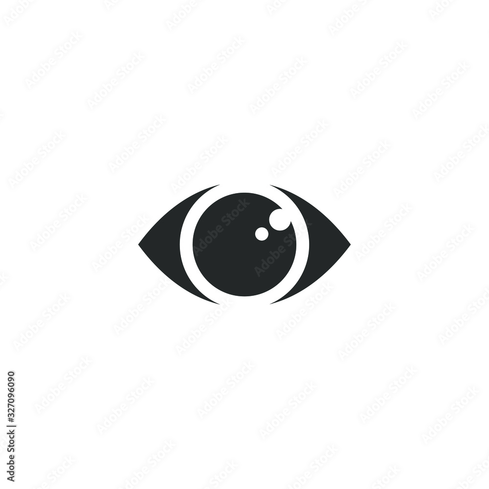 Eye icon template color editable. Eye symbol vector sign isolated on ...