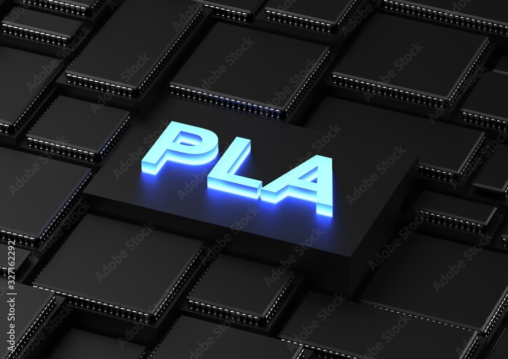 Stock-Illustration „PLA acronym (Programmable logic array)“ | Adobe Stock